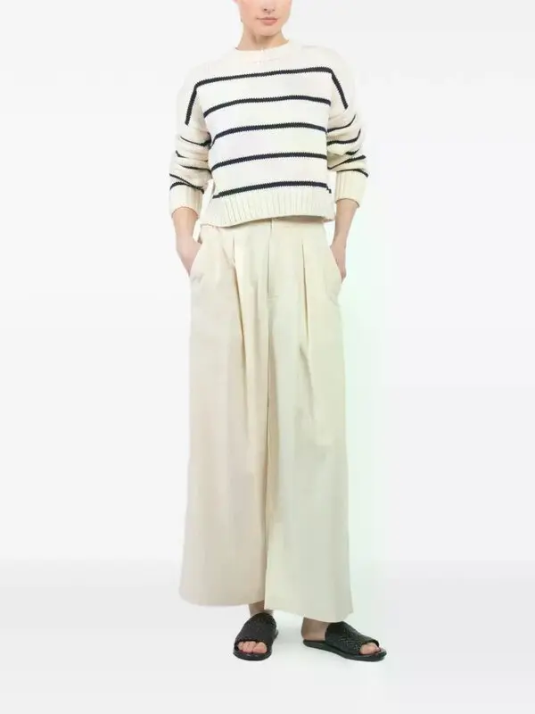 Jenni Kayne Striped Crew-neck Sweater