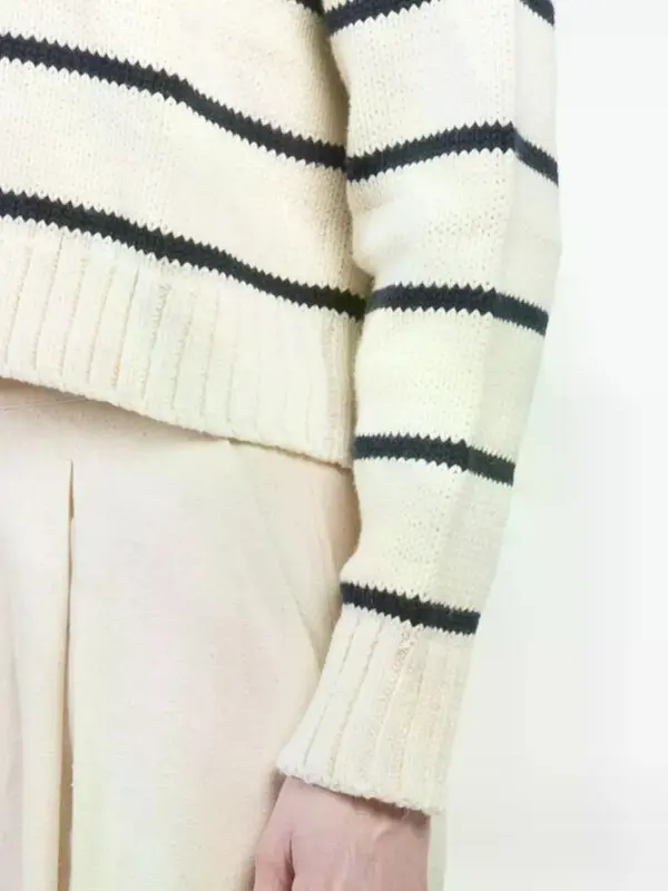 Jenni Kayne Striped Crew-neck Sweater