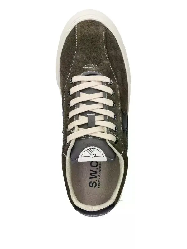 S.W.C STEPNEY WORKERS CLUB Dellow Leather Sneakers - Green