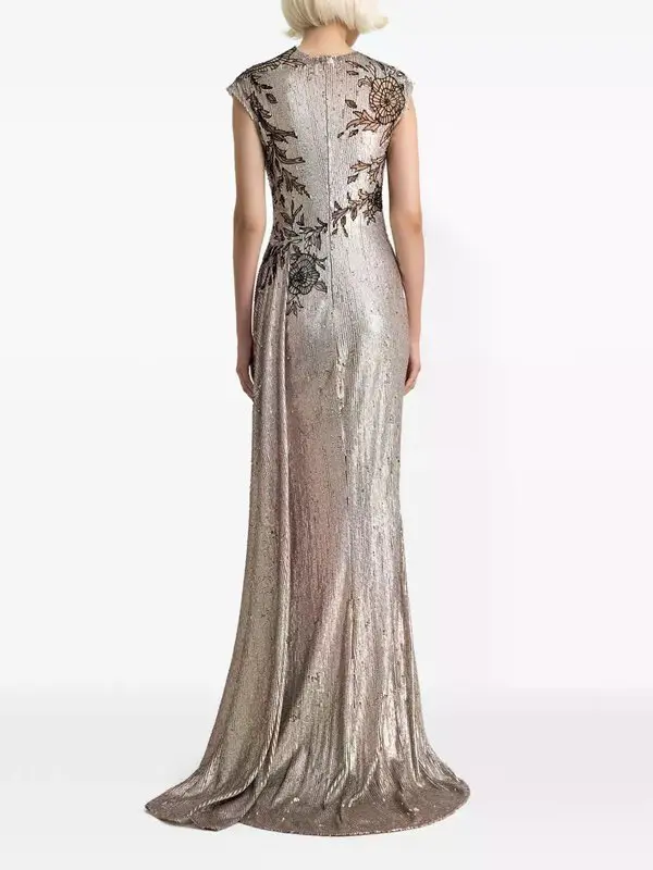 GEMY MAALOUF Embroidered Maxi Dress