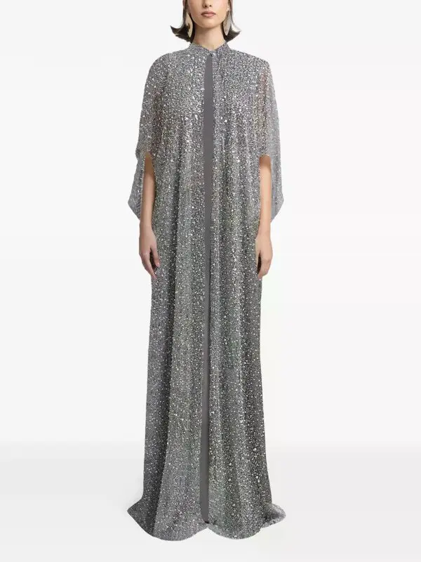 GEMY MAALOUF Sequin-embellished Maxi Dress - Grey