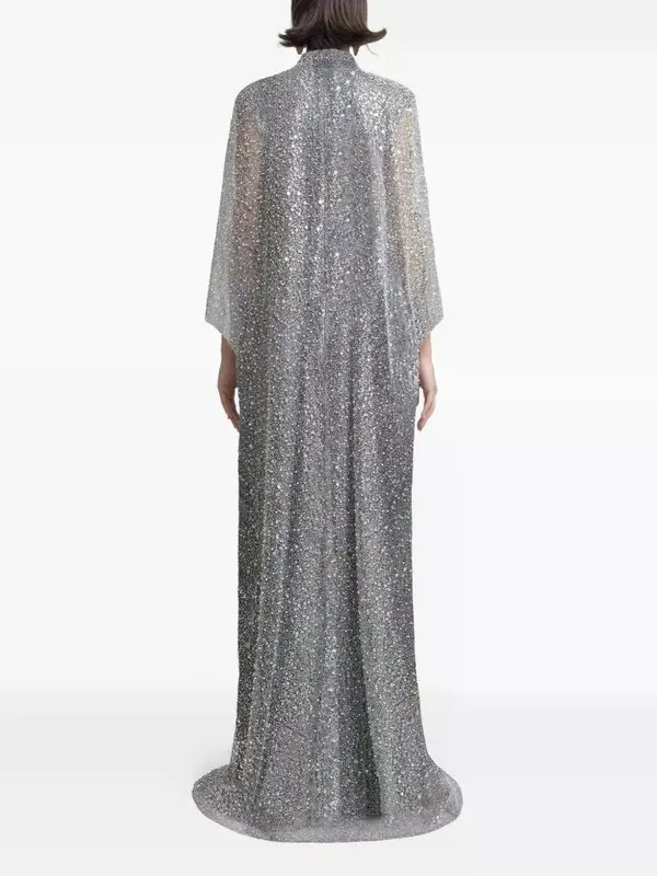 GEMY MAALOUF Sequin-embellished Maxi Dress - Grey