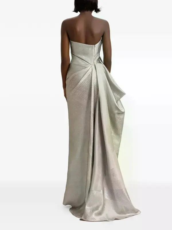 GEMY MAALOUF Asymmetrical Neckline Maxi Dress
