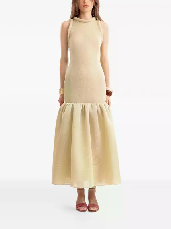 GEMY MAALOUF Sleeveless Midi Dress - Neutrals