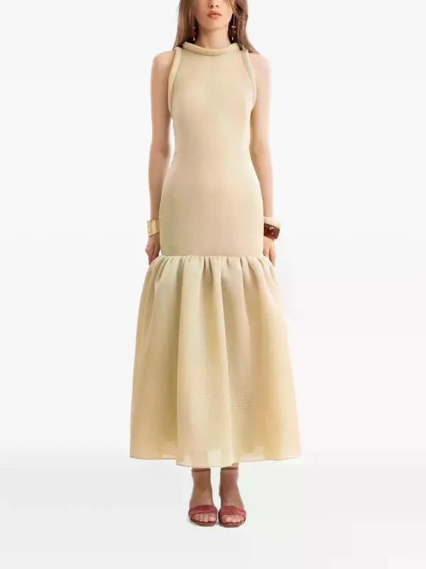 GEMY MAALOUF Sleeveless Midi Dress - Neutrals