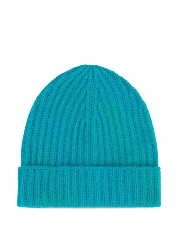 Malo Ribbed Knit Hat - Blue