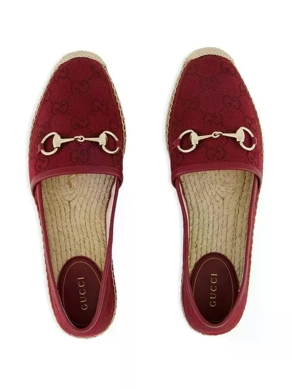 Gucci Gg Horsebit Espadrilles - Red | Editorialist display picture 1