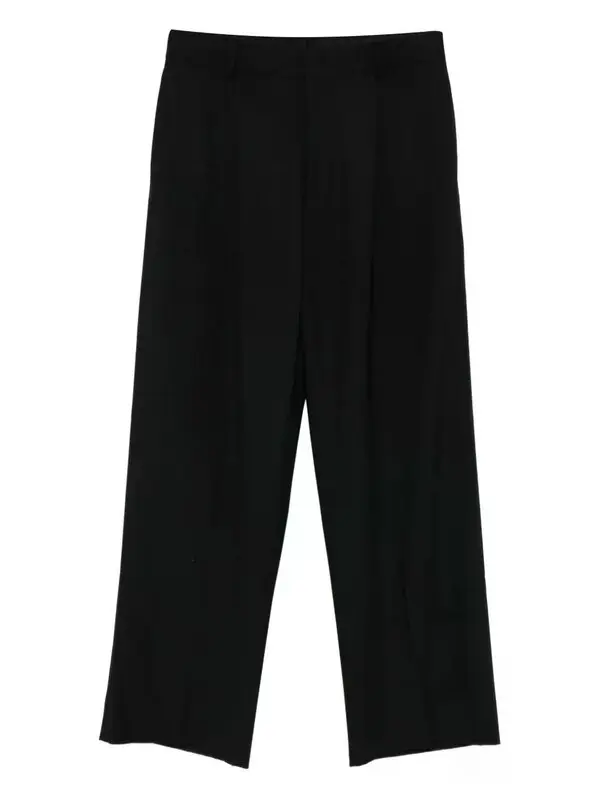 Emporio Armani Pleated Trousers - Black