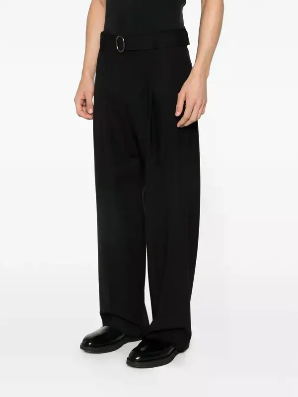 Emporio Armani Pleated Trousers - Black