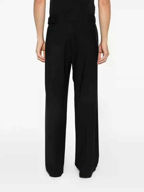 Emporio Armani Pleated Trousers - Black