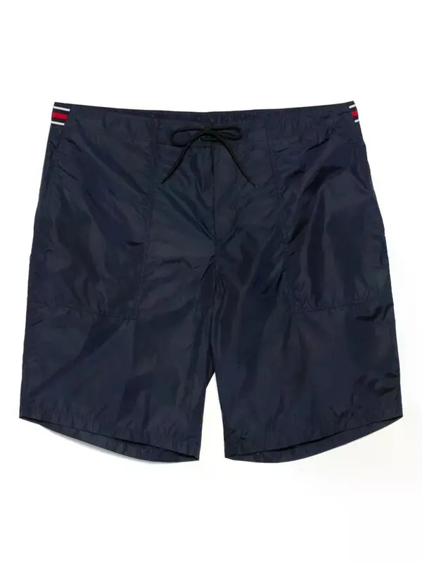 Gucci Web-detail Swim Shorts - Blue