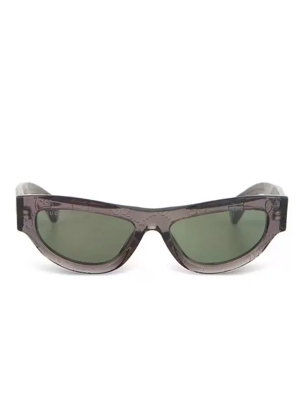 Gucci Gg Monogram Cat-eye Sunglasses - Grey