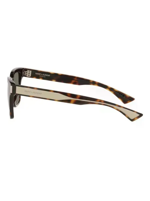 Saint Laurent Tortoiseshell Square Sunglasses