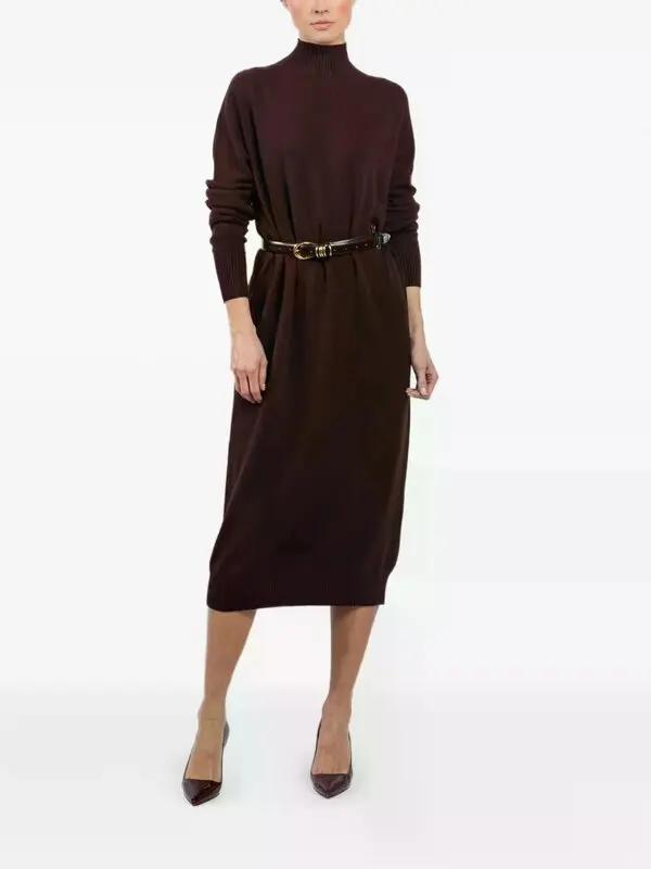 KONTATTO Roll-neck Midi Dress