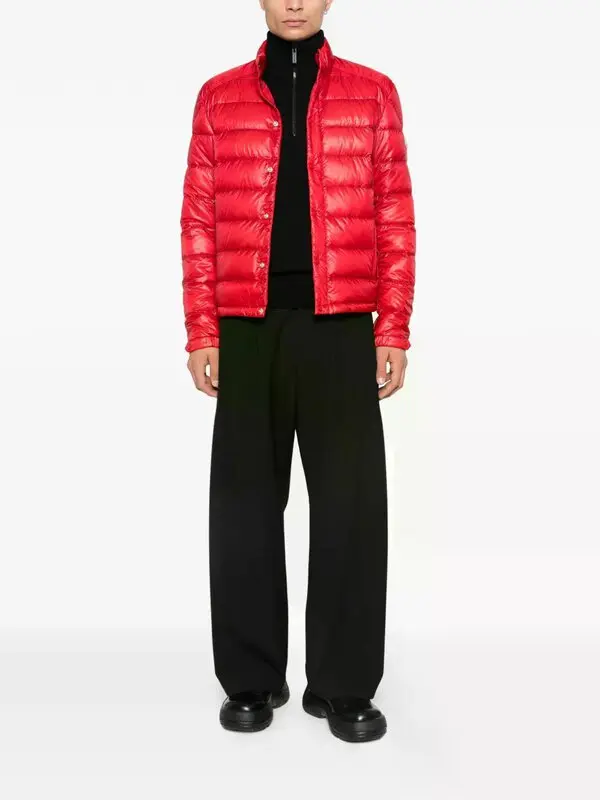 Moncler Quilted Down Jacket - Red