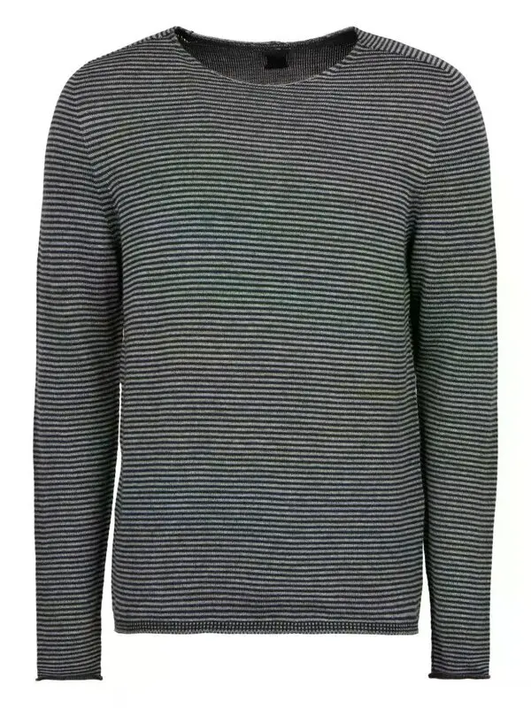 HANNES ROETHER Striped Crew-neck Sweater