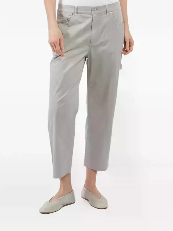 Tibi Belt-loops Cropped Jeans