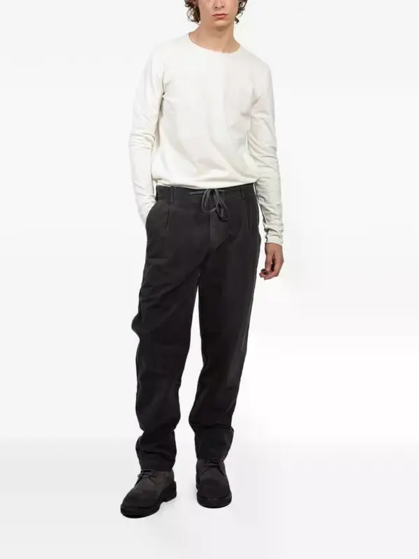 HANNES ROETHER Drawstring Pleated Trousers