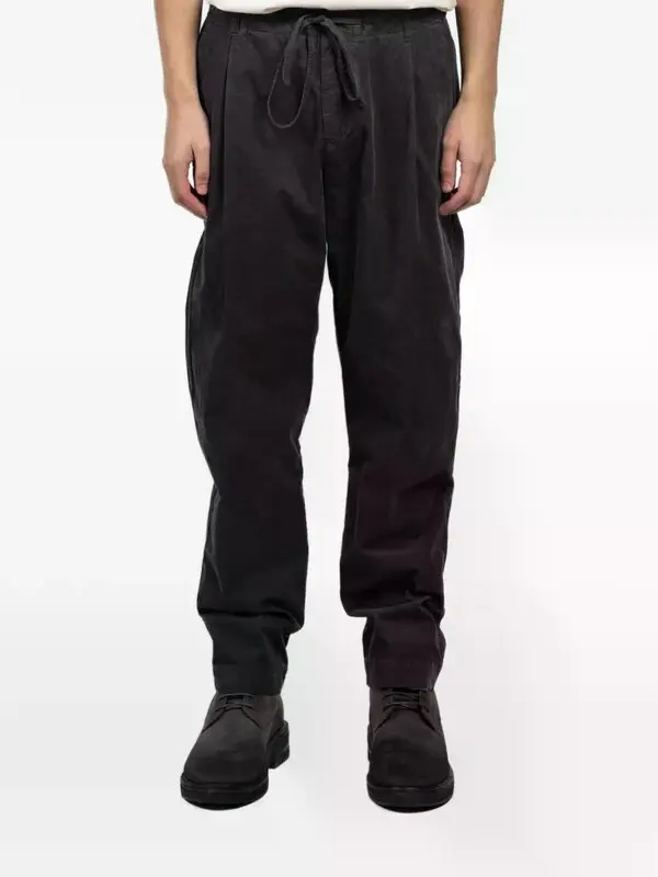 HANNES ROETHER Drawstring Pleated Trousers