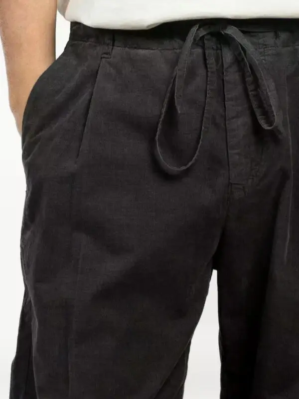 HANNES ROETHER Drawstring Pleated Trousers