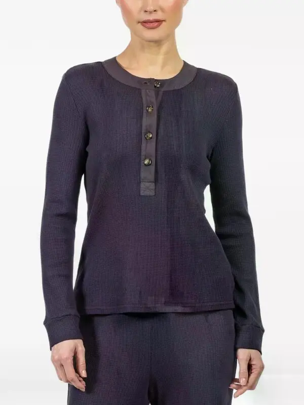 Xirena Buttoned Long-sleeved T-shirt