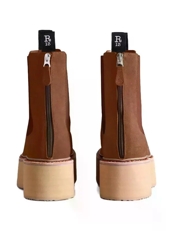 R13 Round-toe Platform Boots