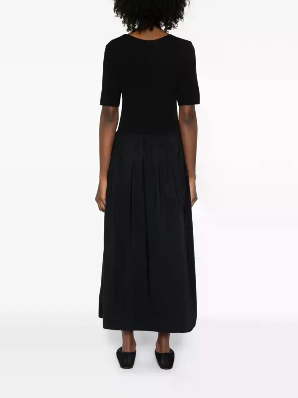 petite a line midi dress Mac Duggal Petite Polka Dot Net Bustier A-Line Midi Dress main image 0