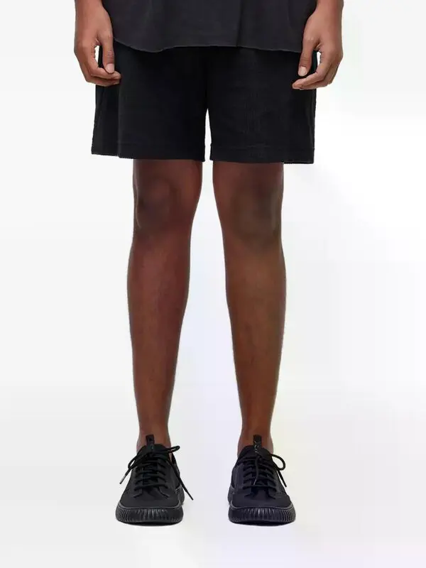 OSKLEN Basic Ribbed Bermuda Shorts - Black