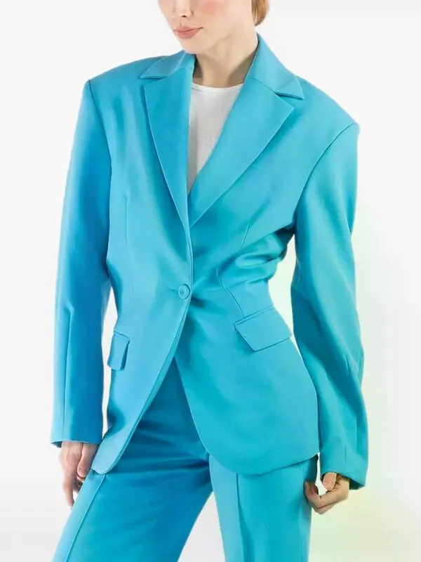 NUE Single-breasted Blazer - Blue