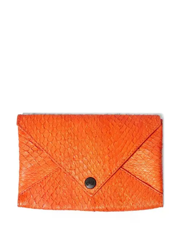 OSKLEN Buttoned Flap Wallet - Orange