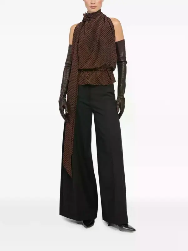 PETAR PETROV Opera Long Gloves - Brown