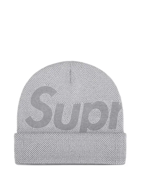 Supreme Knockout Studded Beanie - Grey