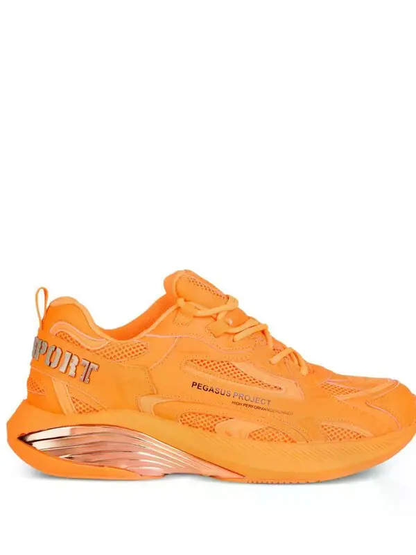 PLEIN SPORT Pegasus Project Lace-up Sneakers - Orange