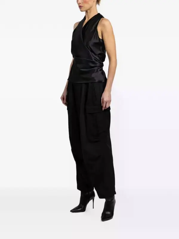 PETER COHEN Halter-neck Wrap Top