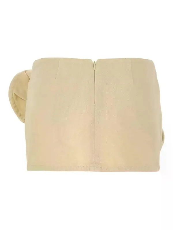 Magda Butrym Floral Mini Skirt - Neutrals
