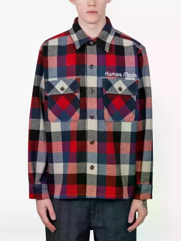HUMAN MADE Checked-pattern Pocket Shirt Jacket