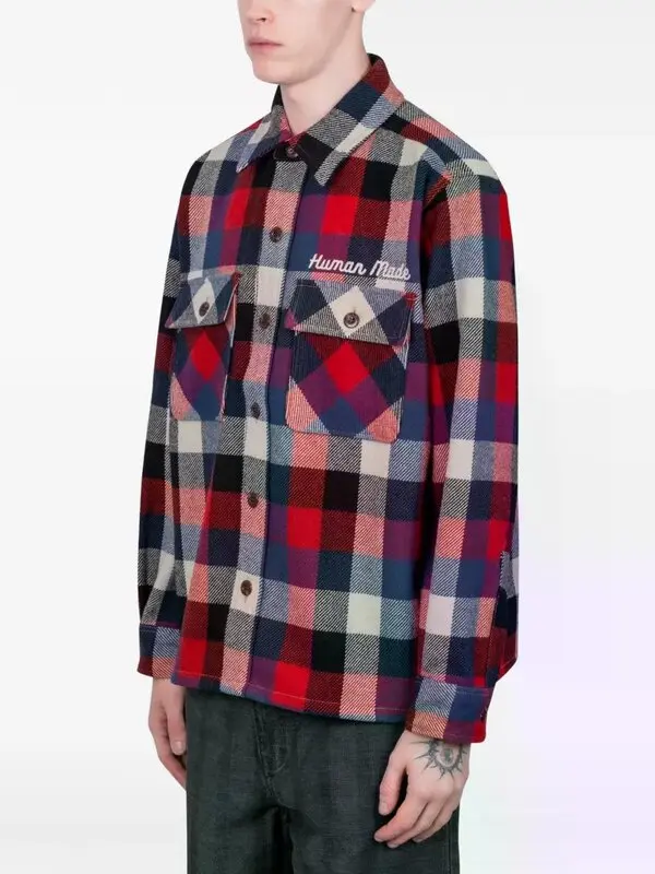 HUMAN MADE Checked-pattern Pocket Shirt Jacket