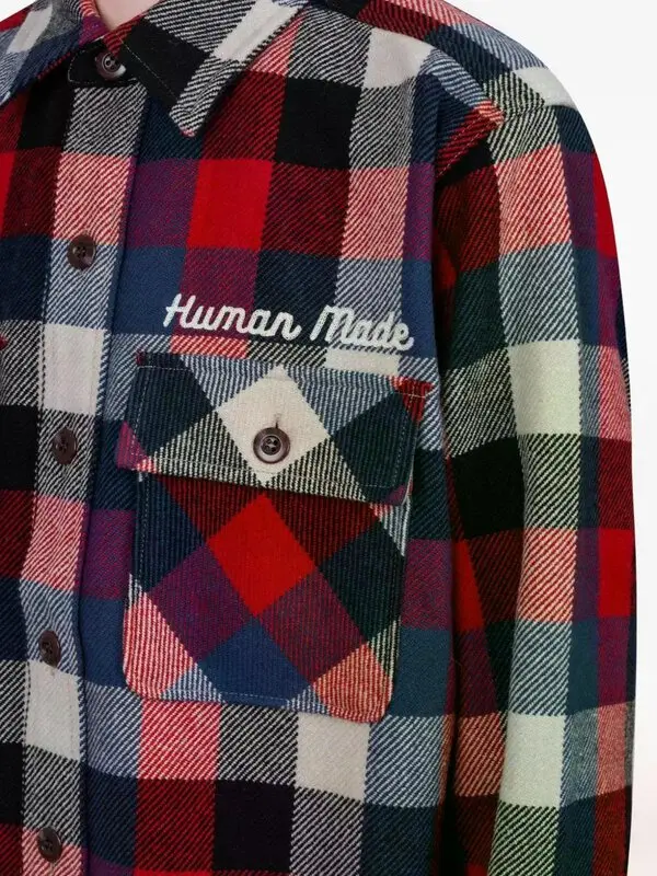 HUMAN MADE Checked-pattern Pocket Shirt Jacket
