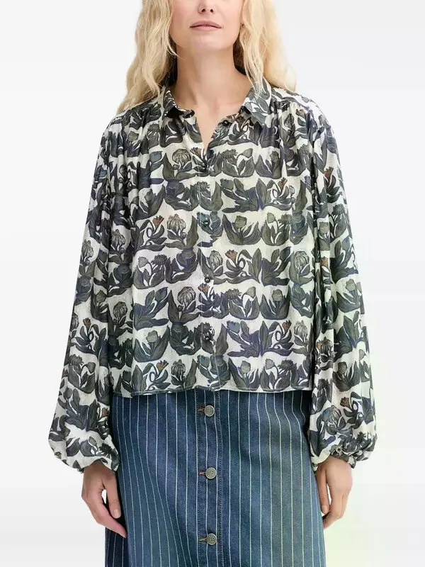 Munthe Lynx Floral Buttoned Shirt