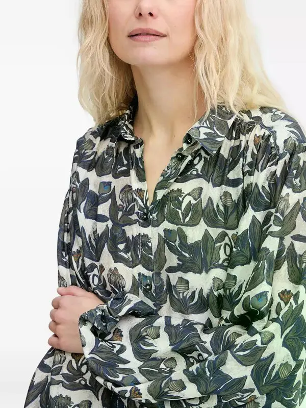 Munthe Lynx Floral Buttoned Shirt