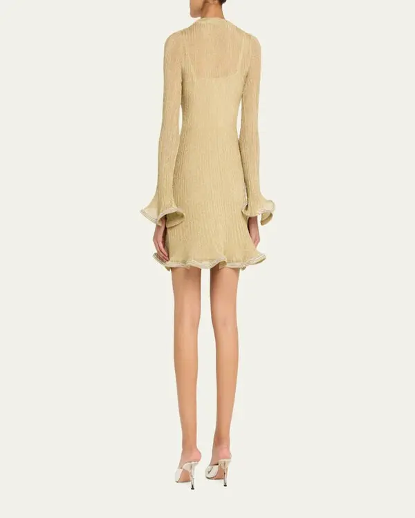 Simkhai Zelda Embellished Knit Mini Dress