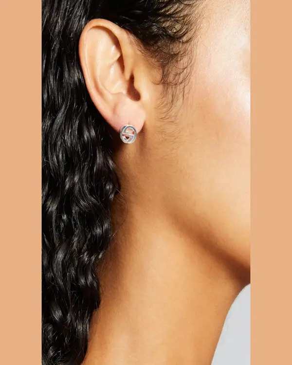 Gucci Interlocking G Stud Earrings