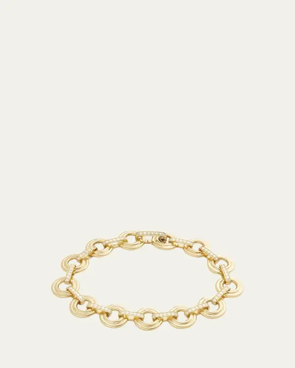 Jamie Wolf 18k Gold Diamond Link Bracelet - Yellow