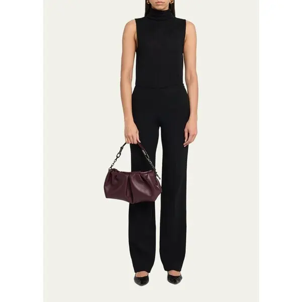 CHRISTIAN LOUBOUTIN Eva Pleated Nappa Leather Shoulder Bag - Amara