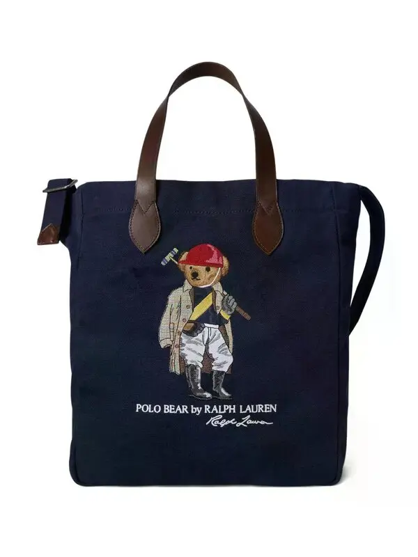Polo Ralph Lauren Polo Bear Canvas Tote - Blue