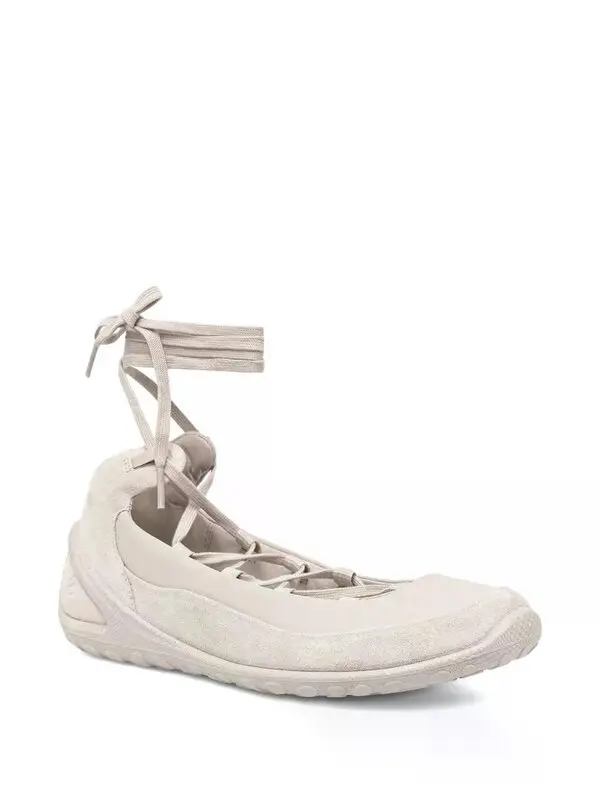 Ecco Lace-up Ballet Flats