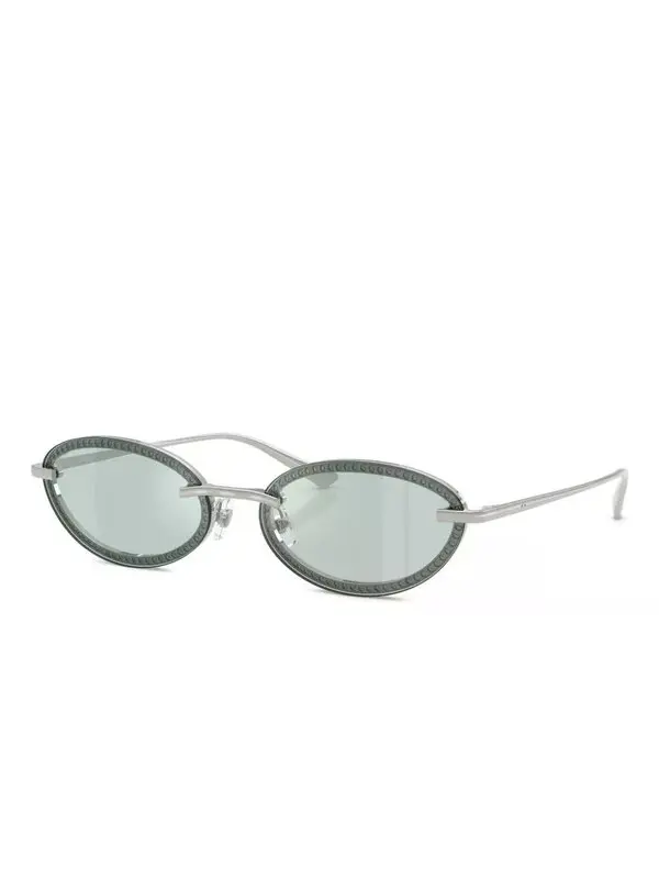 JIMMY CHOO Beaded Oval-frame Sunglasses