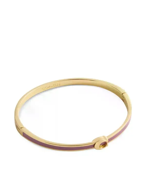 COACH Logo-detail Bangle Bracelet - Gold
