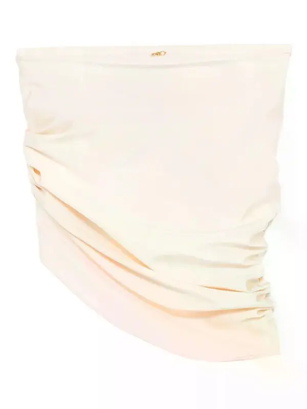 PatBO Mini Skirt With Shell Embellishments
