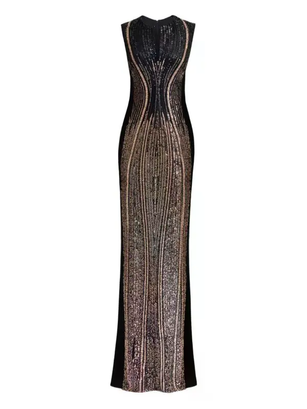 GEMY MAALOUF Embellished Sleeveless Maxi Dress